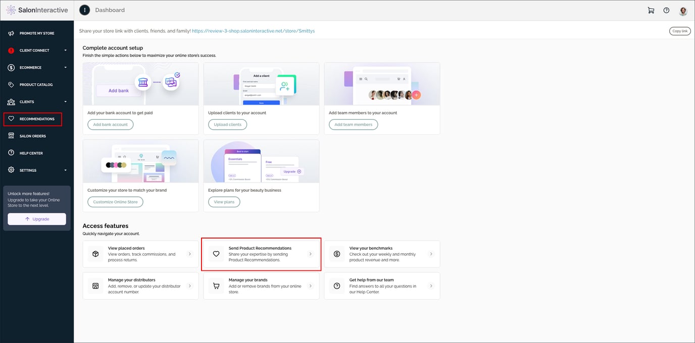 How do I create a product bundle on the SalonInteractive web app?