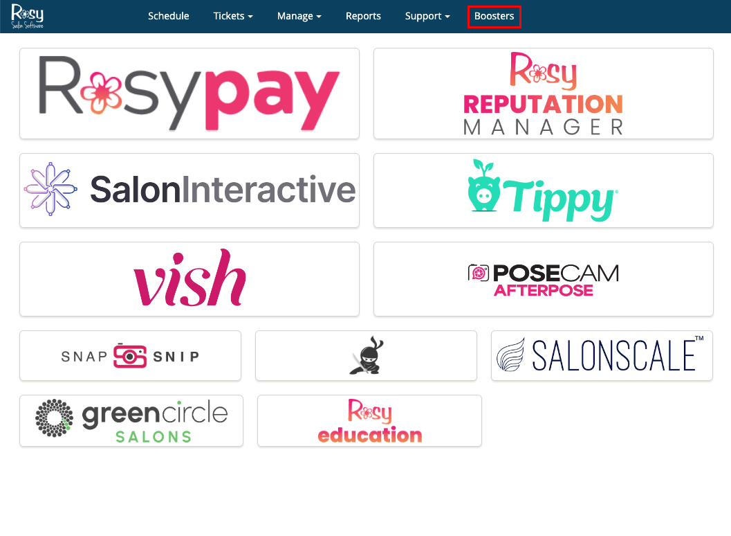 How do I log into SalonInteractive as a Rosy User?