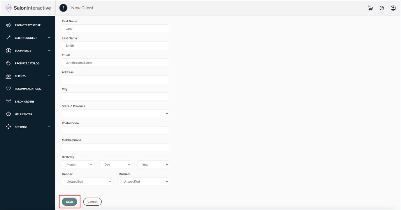 How do I enter clients manually?