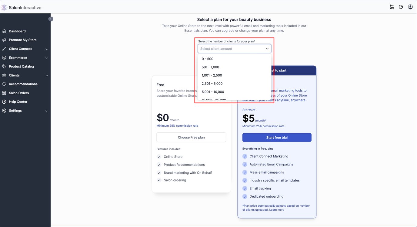 How do I upgrade from the Free plan to the Essentials plan?