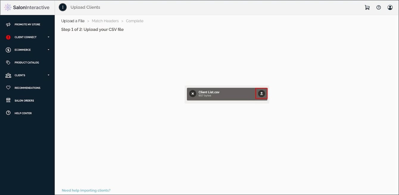 How do I upload clients?