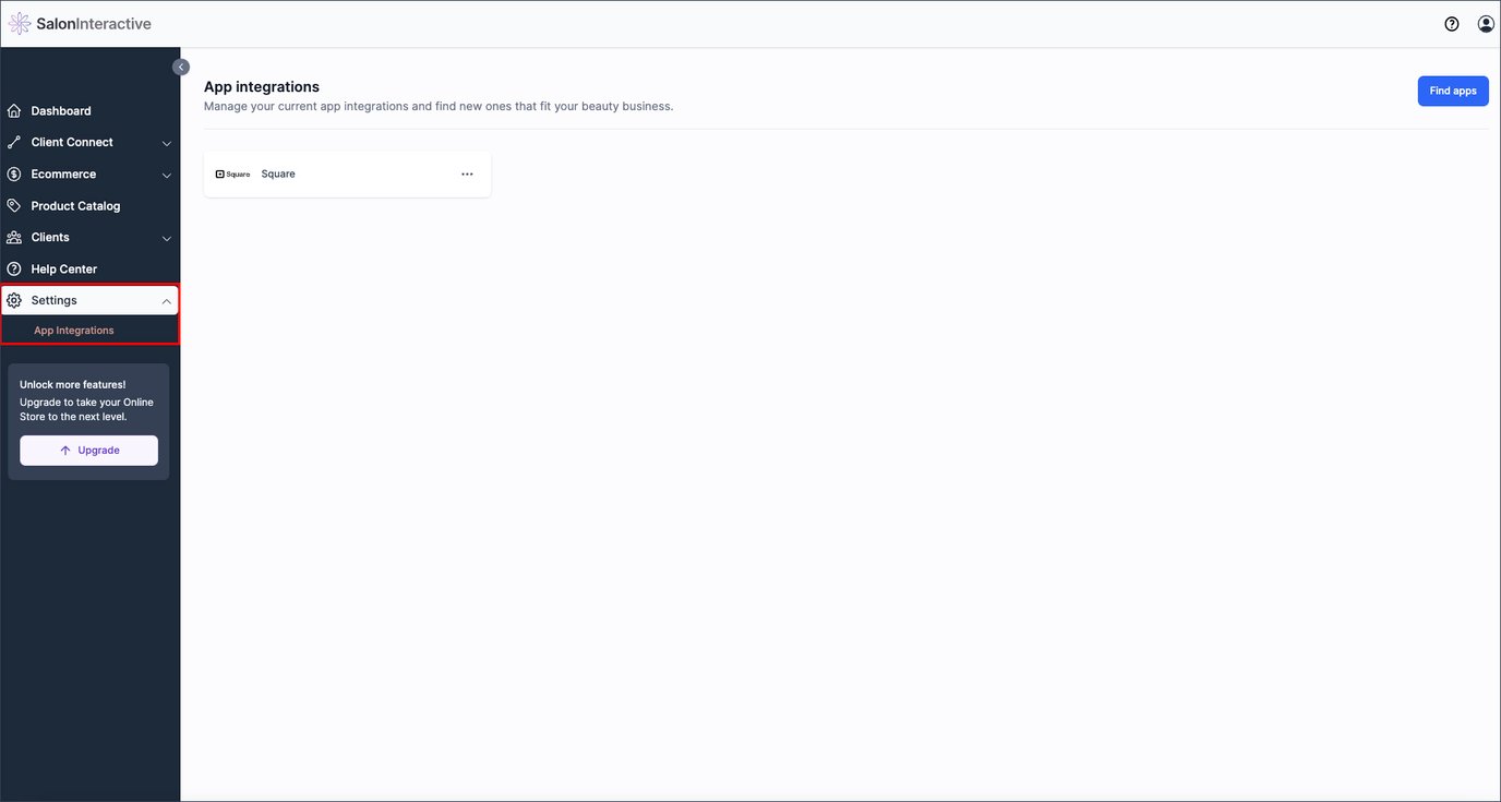 How do I disconnect my SalonInteractive account from my Square account?