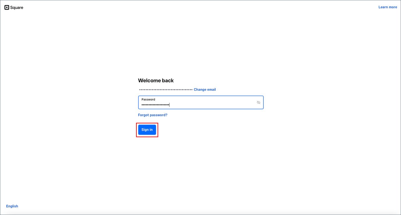 How do I set up my SalonInteractive account as a Square user?