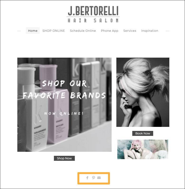 How do I use my online store link on my website?