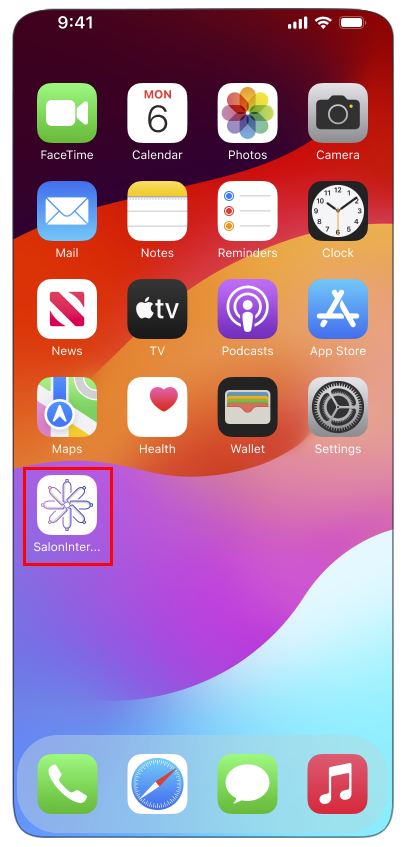 What is the SalonInteractive mobile app, and how do I use it?