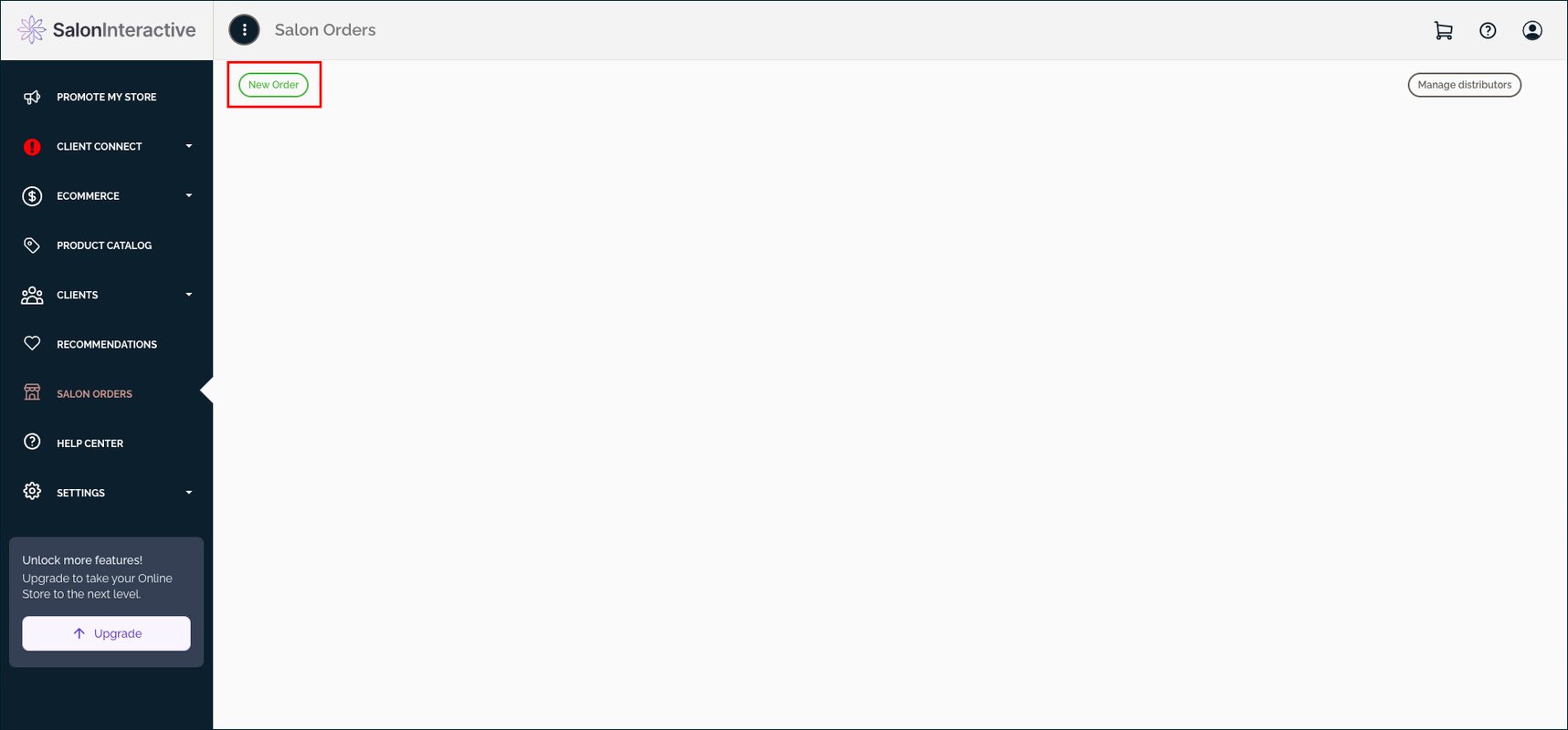 How do salon orders work?